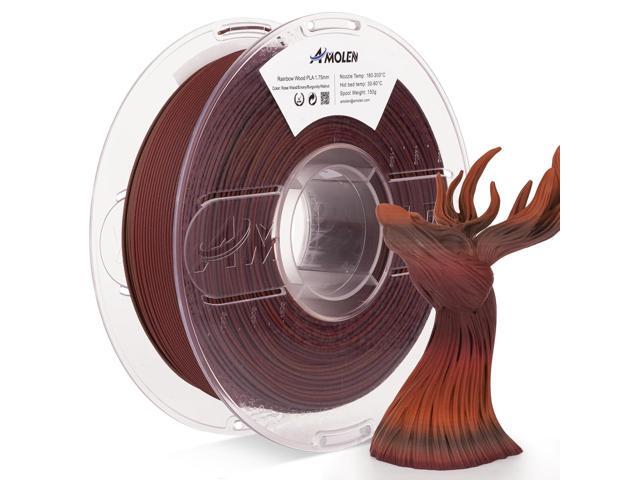 Click here for AMOLEN 3D Printing Filament Dark Wooden Rainbow Co... prices