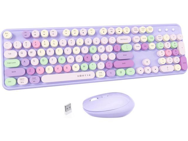 Click here for UBOTIE Colorful Computer Wireless Keyboard Mouse C... prices