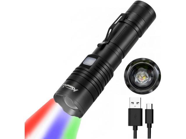 Click here for ALONEFIRE X37 Multicolor LED Flashlight 4 Color Ch... prices