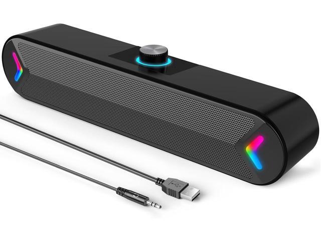 Click here for LENRUE Computer Speakers Wired USB-Powered Sound-b... prices