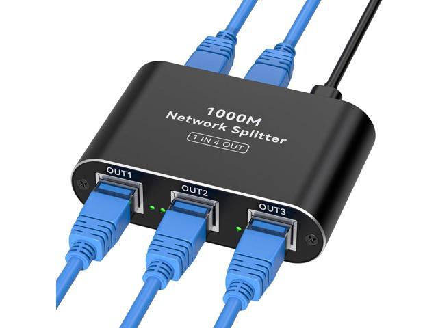 Click here for THXCDBID Ethernet Splitter 1 to 4 1000Mbps LAN Spl... prices