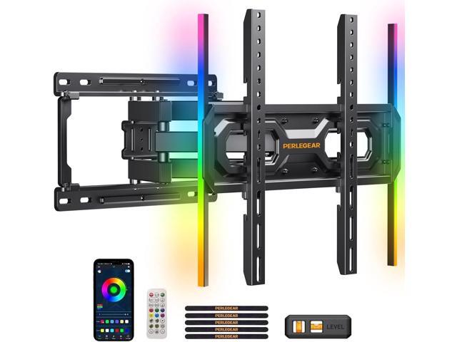 Click here for Perlegear Pre-Assembled TV Wall Mount with LED Lig... prices
