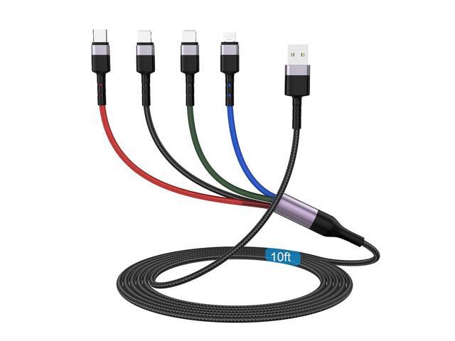 Click here for MTAKYI 3M/10Ft Multi 4 in 1 USB Universal iPhone C... prices