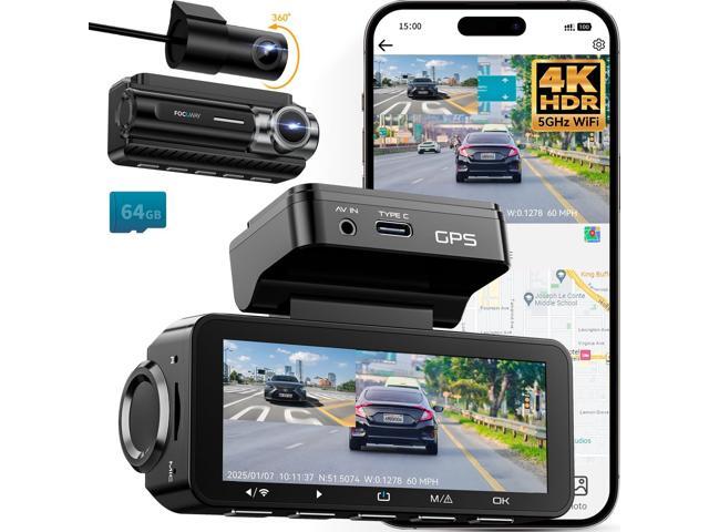 Click here for Dash Cam Front Rear 4K Built-in 5G WiFi GPS  Voice... prices
