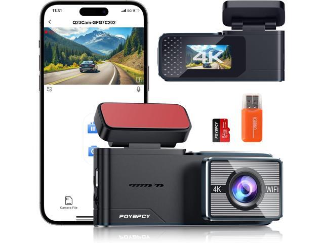 Click here for Dash Cam Front 4K WiFi Dashcam with 64GB SD Card 2... prices