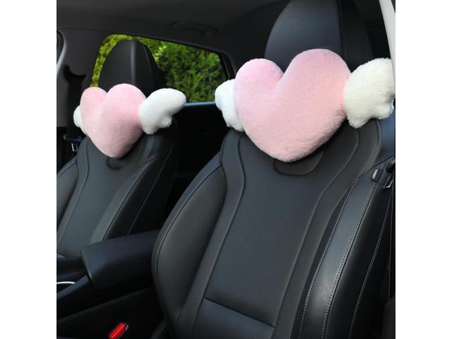 Click here for 2 Pack Heart Shaped Cute Car Headrest Pillow with... prices
