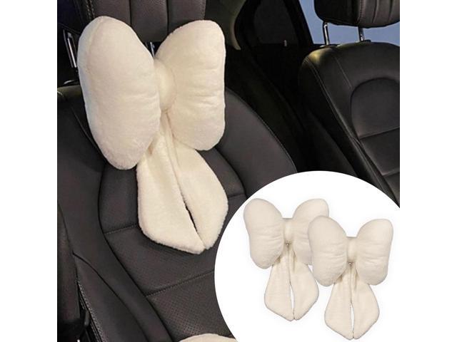 Click here for Car Neck Pillow 2PCS Plush Bowknot Car Headrest Pi... prices