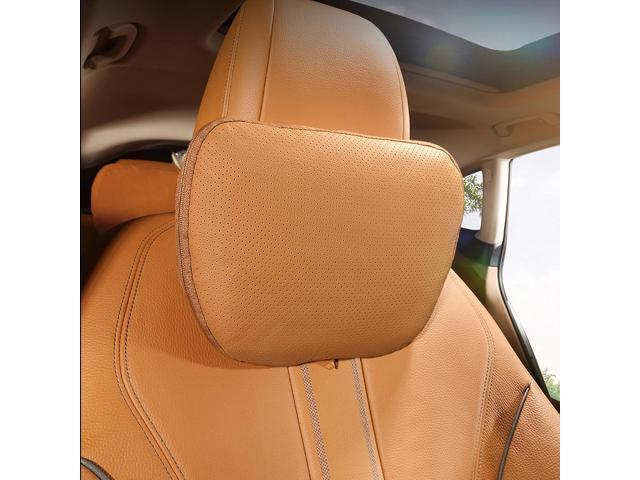 Click here for Genuine Cowhide Leather Headrest car Neck Pillow H... prices