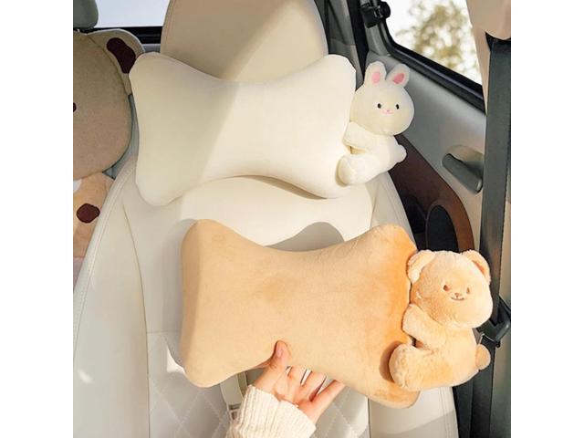 Click here for Car Headrest Pillow 2PCS Plush Bear Bunny Car Seat... prices