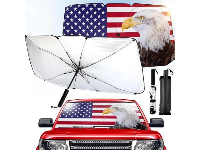 Click here for Riakrum Patriotic Eagle American Flag Car Windshie... prices