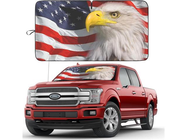 Click here for Truck American Flag Windshield Sun Shade Double-La... prices