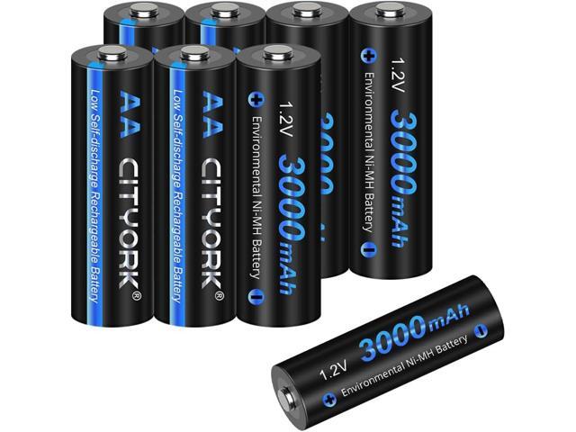 Click here for CITYORK 8 Pack 1.2V Ni-MH AA 3000mah Rechargeable... prices