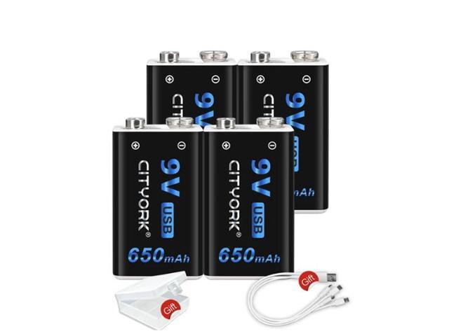 Click here for CITYORK USB Rechargeable 9V Li-ion Batteries (4 Pa... prices