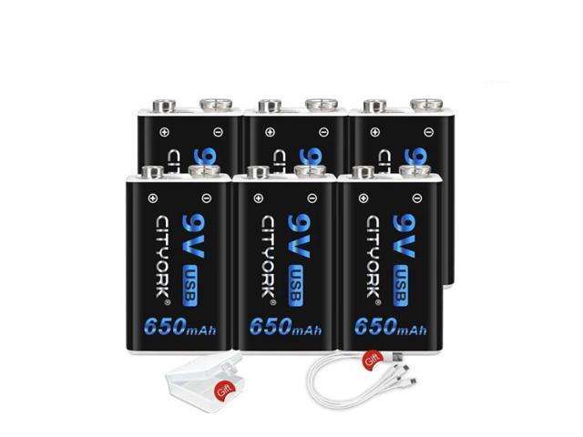 Click here for CITYORK USB Rechargeable 9V Li-ion Batteries (6 Pa... prices