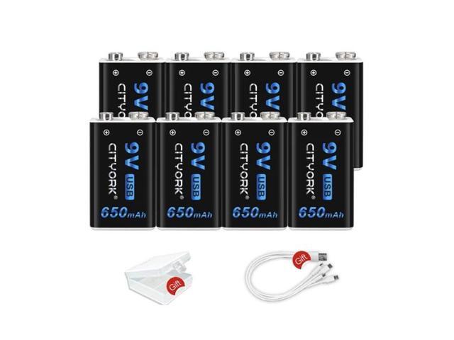 Click here for CITYORK USB Rechargeable 9V Li-ion Batteries (8 Pa... prices