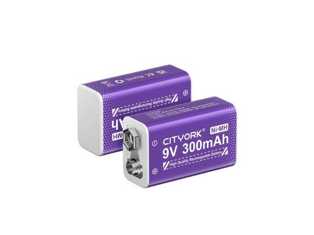 Click here for CITYORK 2 Pack 9V 6F22 Rechargeable Batteries 9 Vo... prices