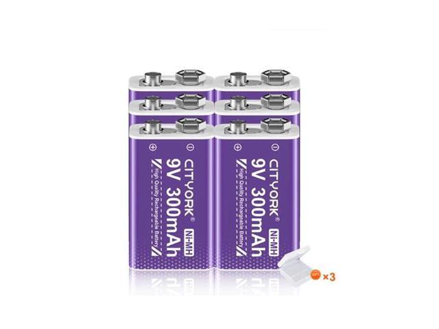 Click here for CITYORK 6 Pack 9V 6F22 Rechargeable Batteries 9 Vo... prices