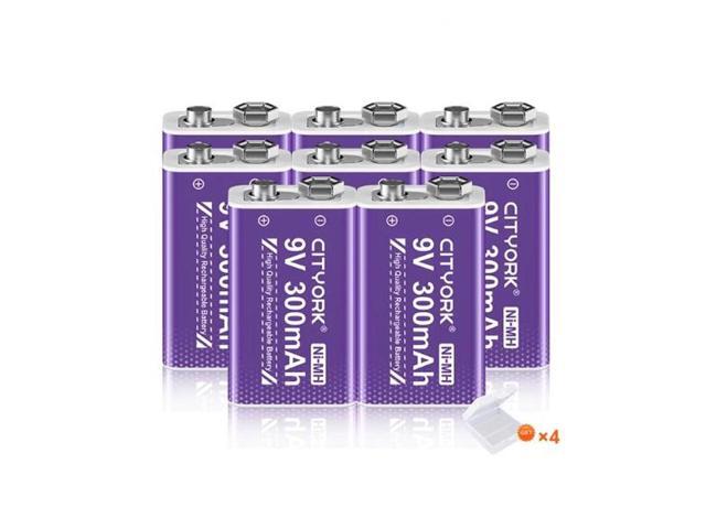 Click here for CITYORK 8 Pack 9V 6F22 Rechargeable Batteries 9 Vo... prices