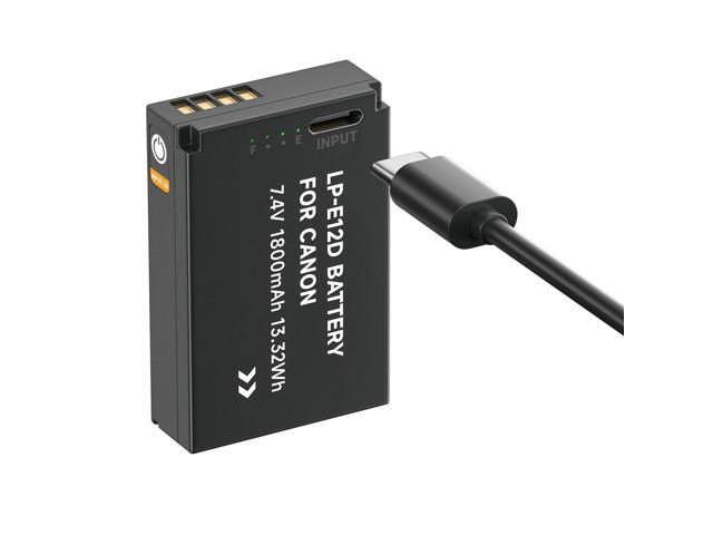 Click here for CITYORK 1800mAh LP-E12 Battery with Type-C USB-C F... prices