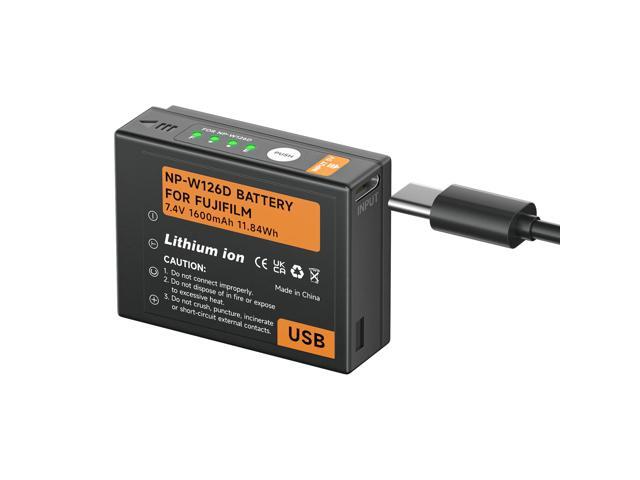 Click here for CITYORK 1600mAh NP-W126 Battery with Type-C USB-C... prices