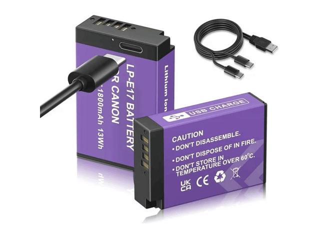 Click here for CITYORK 2 Pack 1800mAh Canon LP-E17 Battery with T... prices