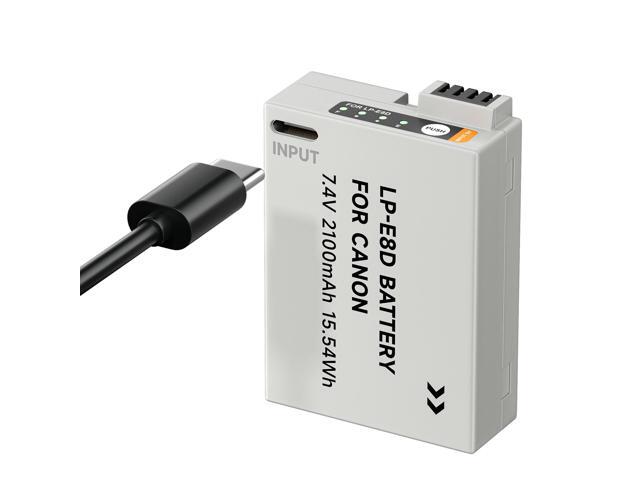 Click here for CITYORK 2100mAh LP-E8 Battery with Type-C USB-C Fa... prices