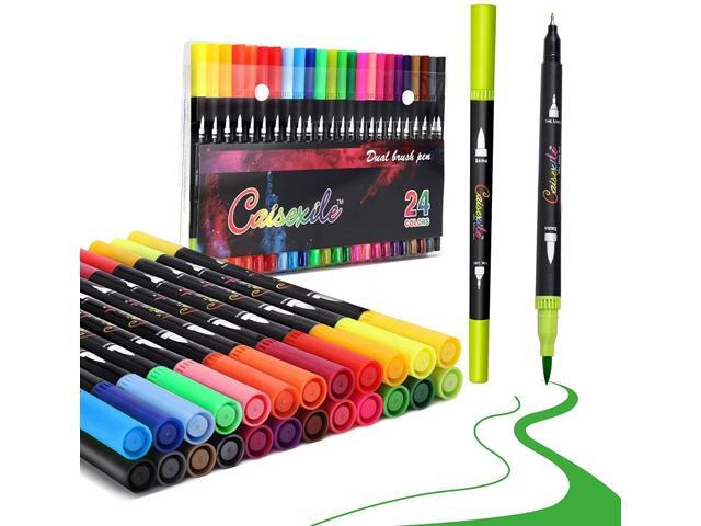 Click here for Colouring 24 Colours Dual Brush Felt Tip Art Marke... prices
