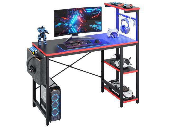 Click here for Bestier 44 Inch Gaming Desk  4 Tier Shelf Computer... prices