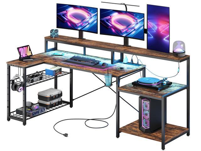 Click here for Bestier 71.5 inch Computer Desk with Power Outlets... prices