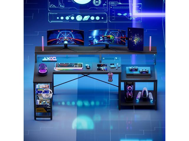 Click here for Bestier L Shape Gaming Desk with Power Outlets  71... prices