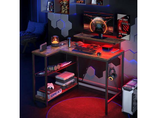 Click here for Bestier 42 L-Shaped Computer Desk for Small Spaces... prices