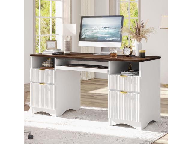 Click here for Bestier 59 Executive Office Desk with Drawers  Com... prices