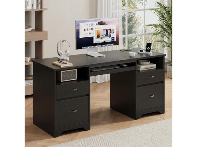 Click here for Bestier 59 Computer Desk with 4 Drawers  Office De... prices