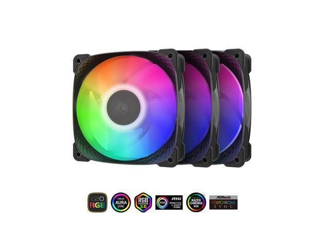 Click here for Geometric Future Squama 3805 RGB PWM Fan - Black 1... prices