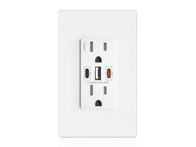 Click here for USB Wall Outlet  65W GaN USB Outlet Receptacles wi... prices