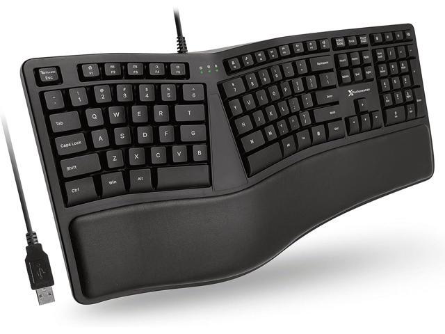 Click here for X9 Wired Ergonomic Keyboard with Cushioned Wrist R... prices