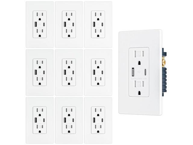 Click here for 10 Pack - BRILLTECH 4.8A/24W USB Outlet  Wall Outl... prices