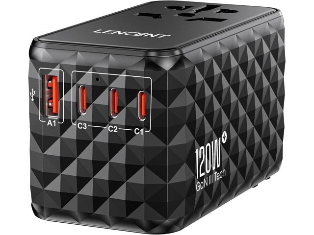 Click here for LENCENT 120W Universal Travel Adapter  GaN Interna... prices