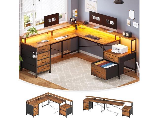 Click here for SEDETA L Shaped Desk with 6 Drawer  108 Home Offic... prices