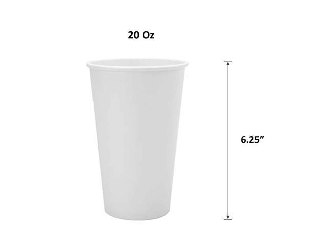 Click here for 20oz Paper Coffee Cups Disposable White-Hot Cups f... prices