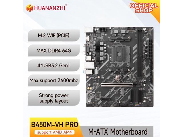 Click here for HUANANZHI AMD B450M VH Gaming Motherboard USB3.0 M... prices