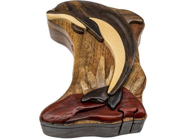 Click here for Leaping Dolphin - All Natural Wood Intarsia Puzzle... prices