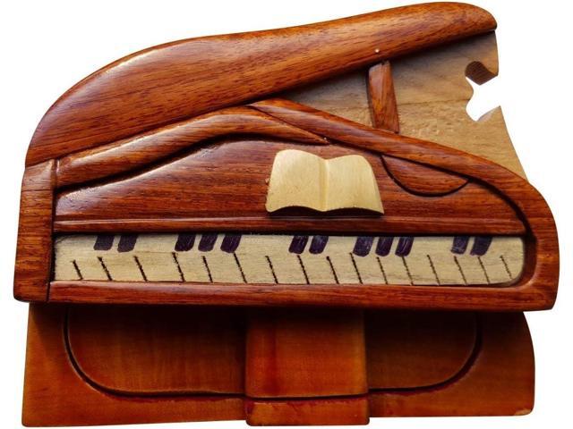 Click here for Piano  Handmade Wooden Puzzle Box with Secret Comp... prices