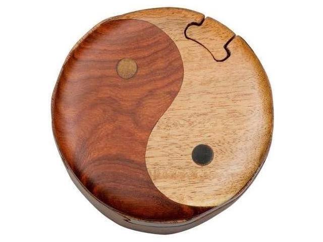 Click here for Yin Yang - All Natural Wood Intarsia Puzzle Box -... prices