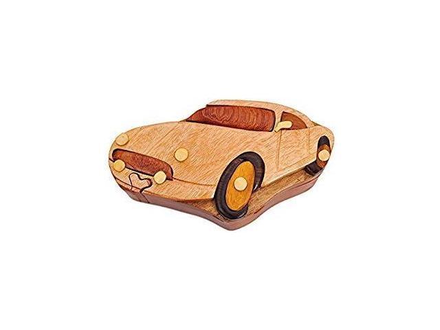 Click here for Car - Handcrafted Wooden Intarsia Puzzle Box - All... prices