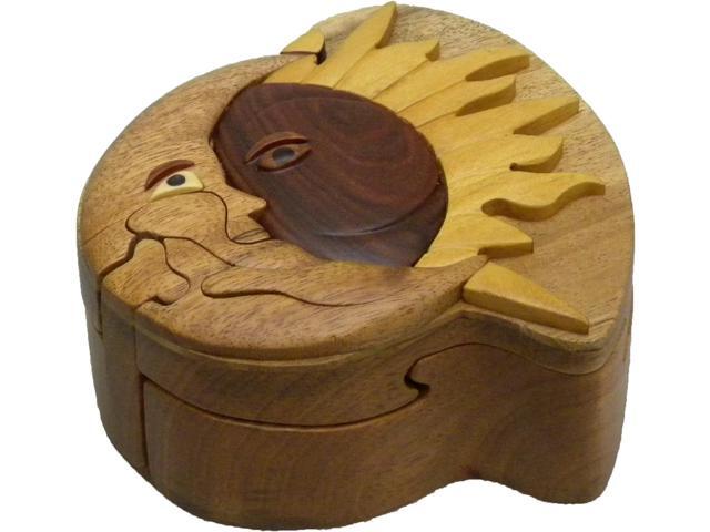 Click here for Sun & Moon  Handmade Wooden Puzzle Box with Secret... prices