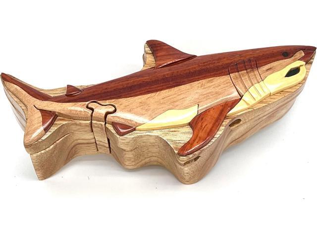 Click here for Shark  All-Natural Intarsia Wood Art  Handmade Woo... prices