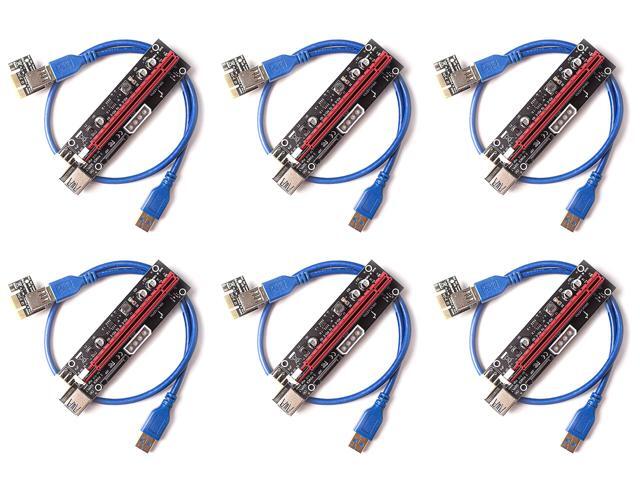 Click here for dracaena. io 6 Pack PCIE Riser Adapter Card for GP... prices