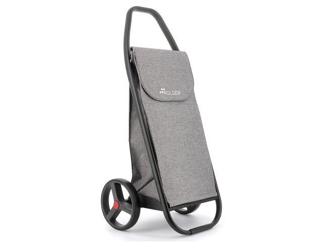 Rolser Com Tweed Black Tube 2 Big Wheel Shopping Trolley - Black
