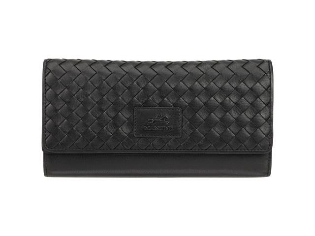 Click here for Mancini Basket Weave RFID Secure Quadruple Fold Wa... prices